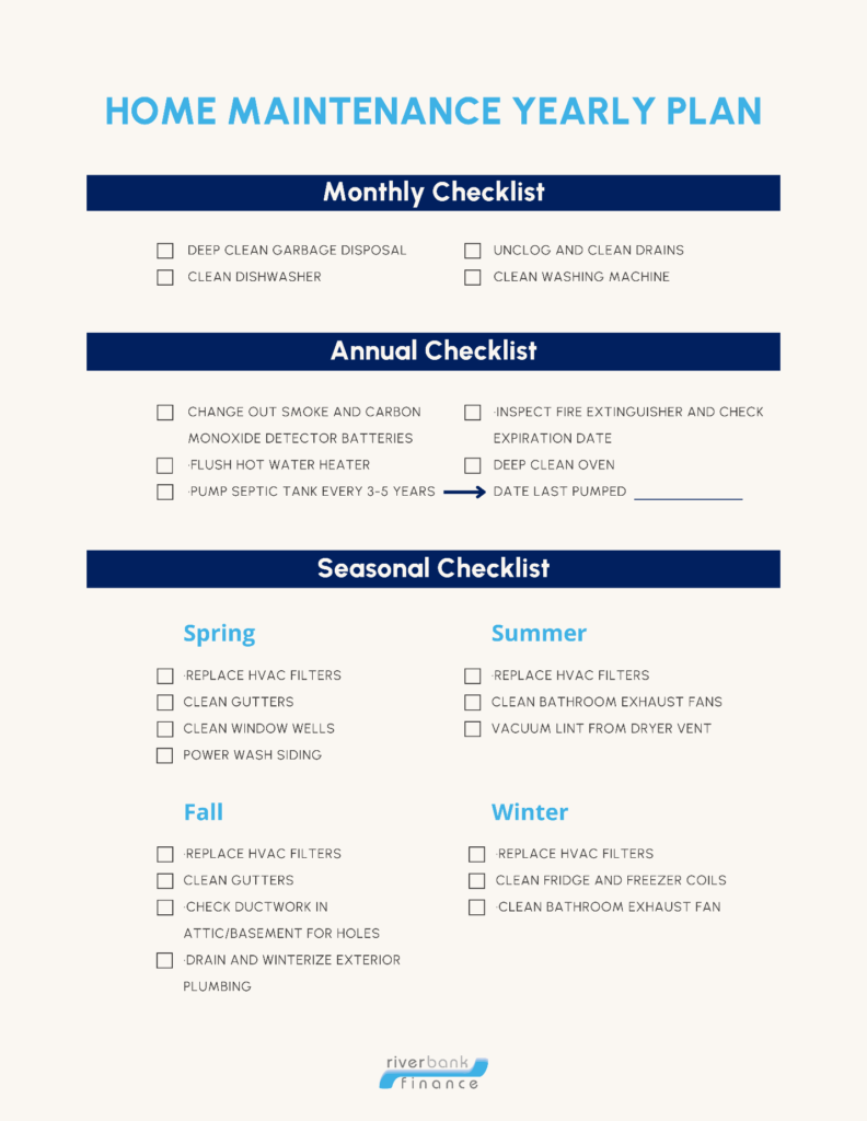 The Ultimate Home Maintenance Checklist: A Month-by-Month Guide